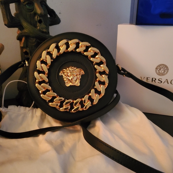 Versace | Bags | Versace La Medusa Round Camera Bag | Poshmark